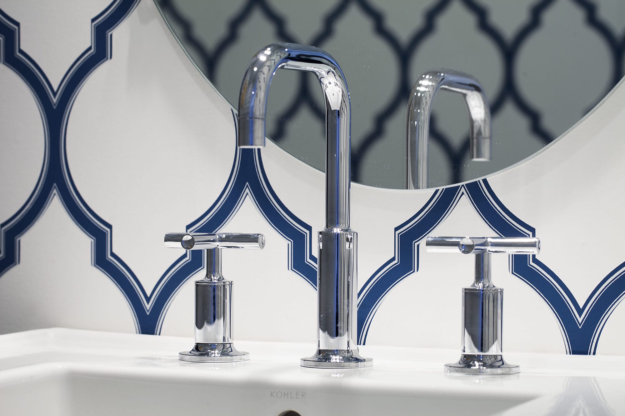 Four Bathroom Design Ideas to Make a Model Home’s Powder Room Pop ...