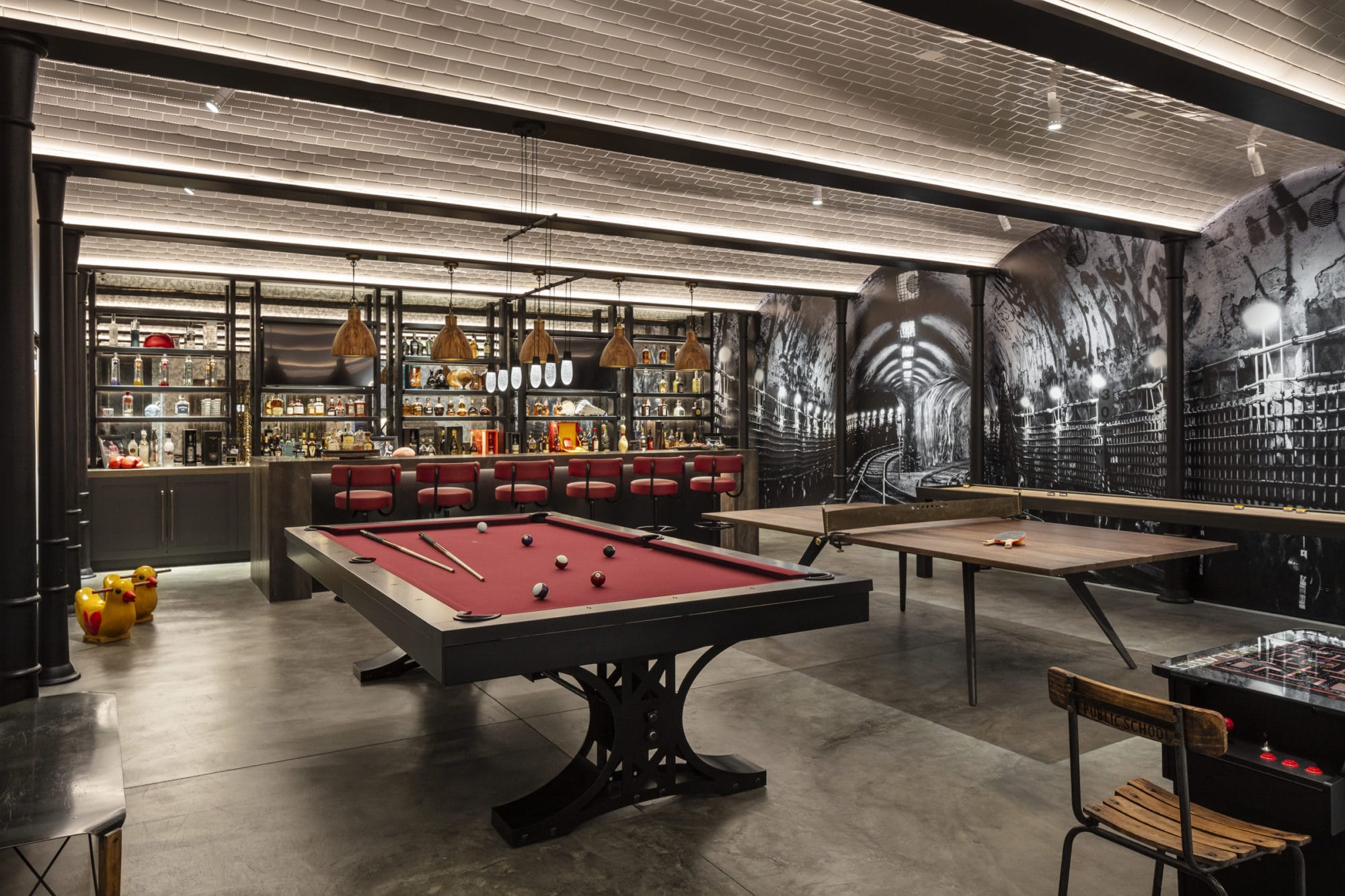 Interior Design Spotlight: Transitional Recreation Room - Best In ...