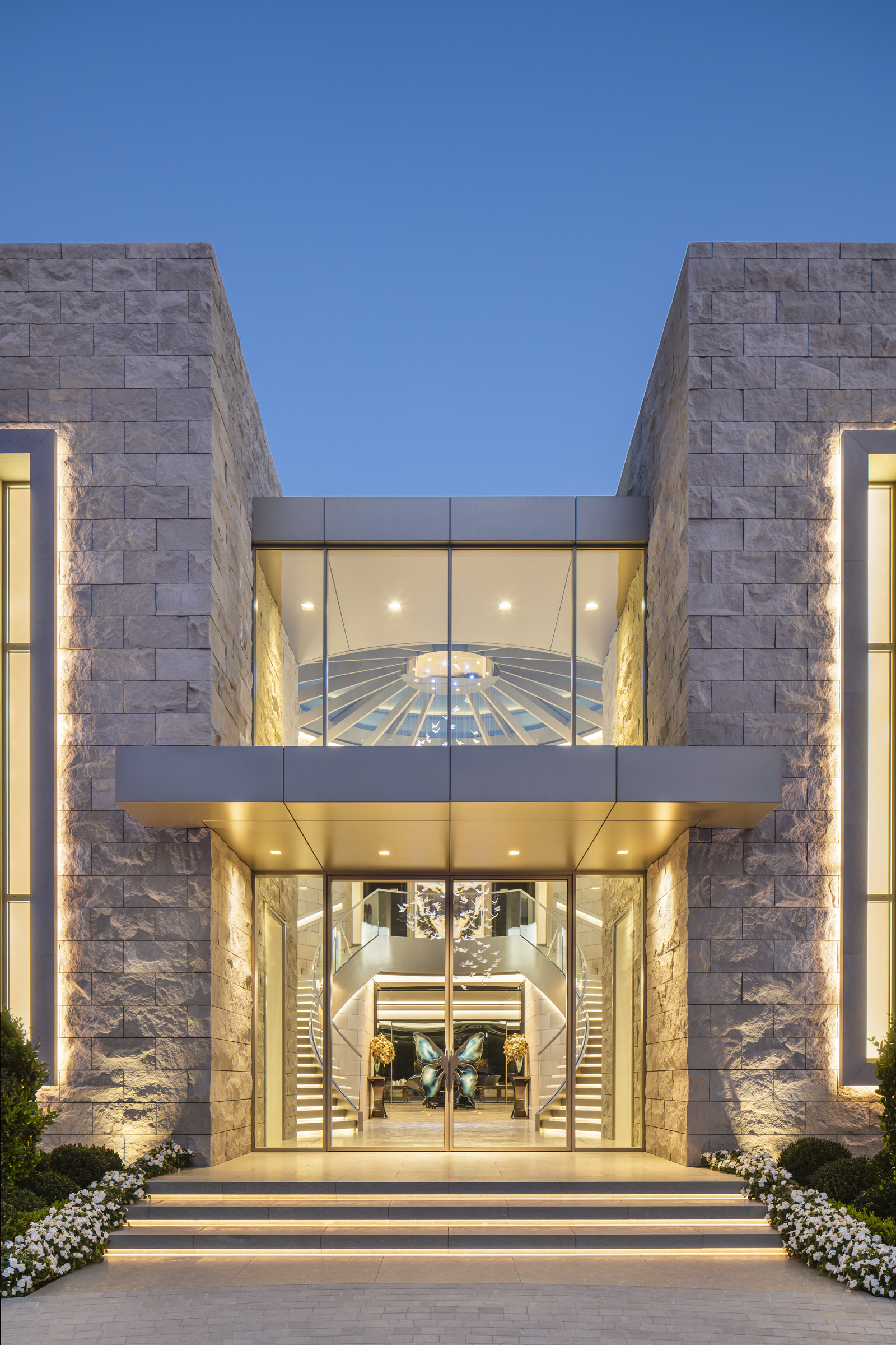 Interior Design Spotlight: Papillion Residence Foyer - Best In American ...